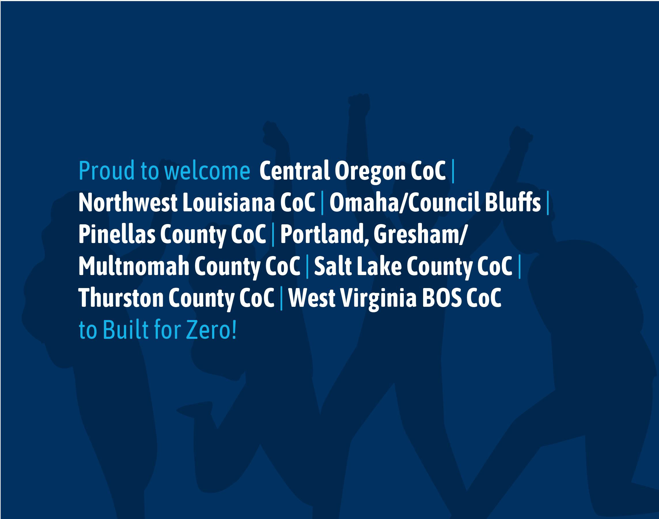 Eight new communities join Built for Zero this fall - Built For Zero